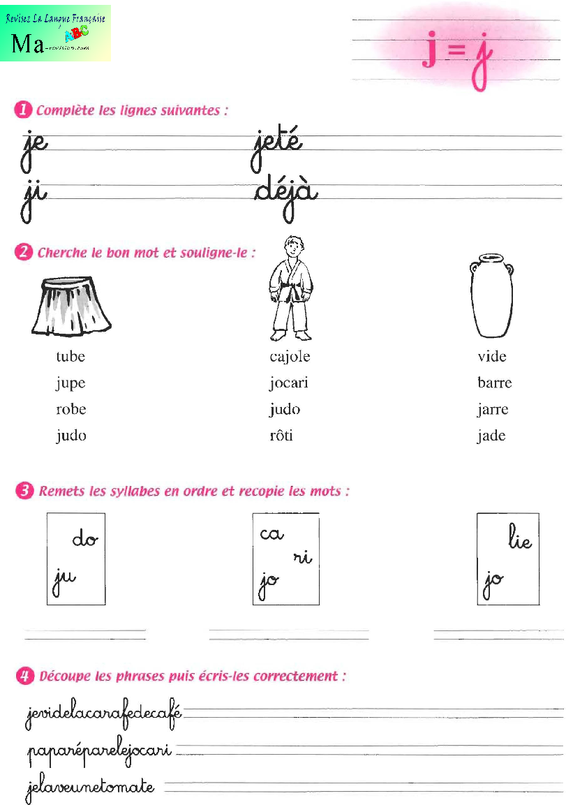 'ma-revision.com 'ecrire-la-lettre-j