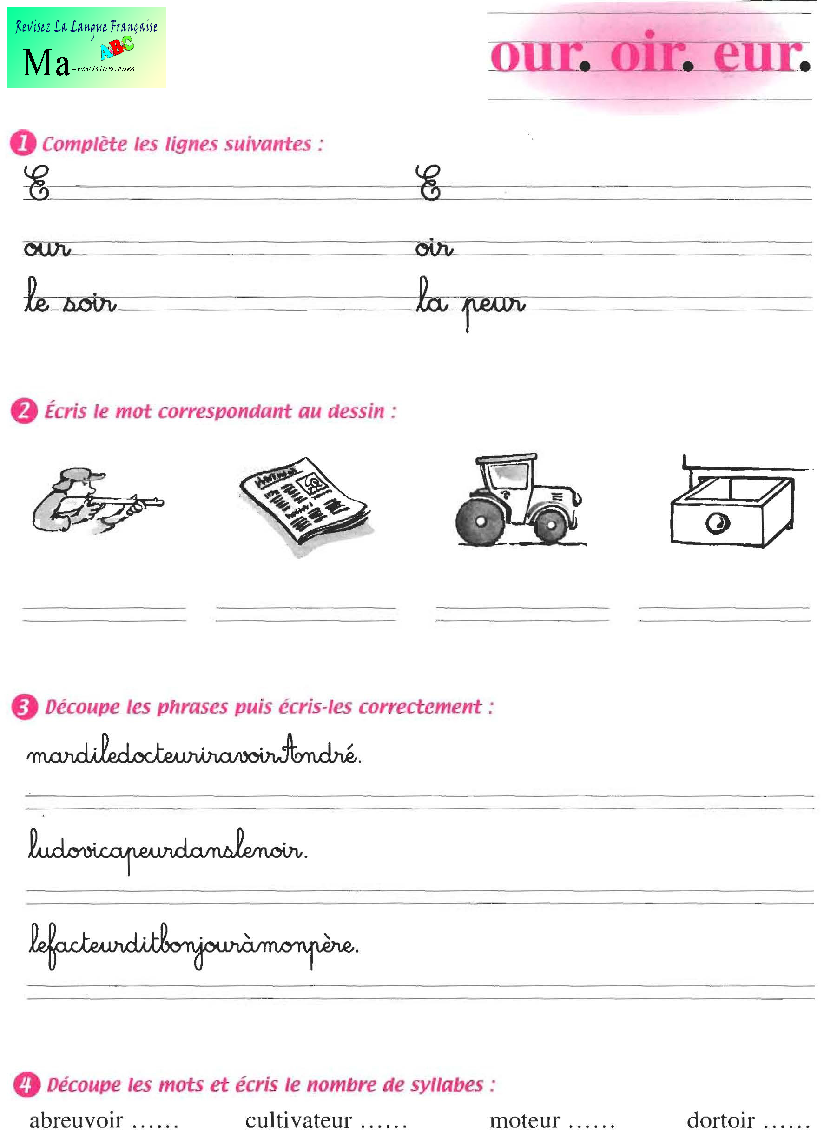 'ma-revision.com 'ecrire-our-oir-eur
