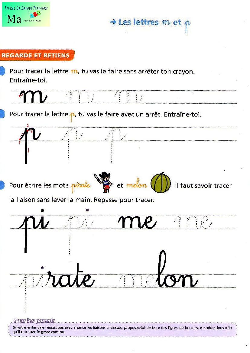 leçons et excercices lre-et-ecrire langue française