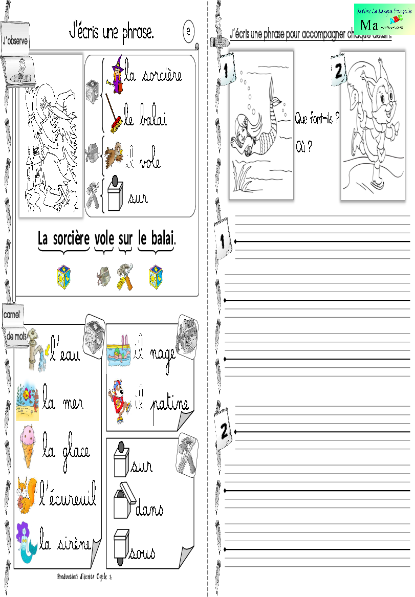'ma-revision.com 'écrire-des-phrases-