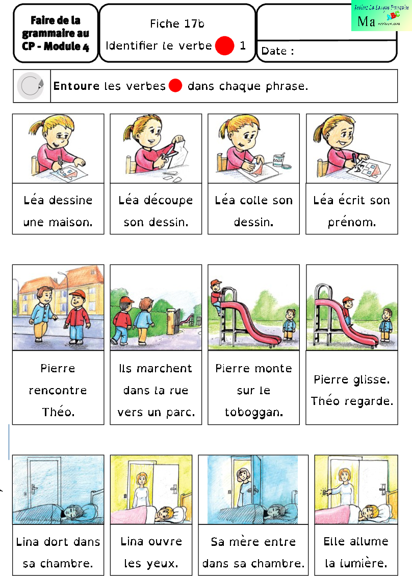 'ma-revision.com 'identifier-le-verbe-2-grammaire-ma-revision.com