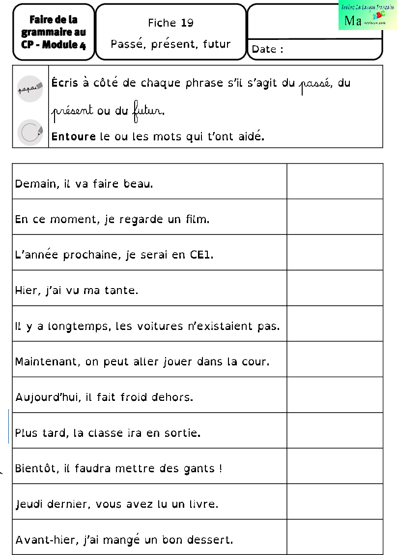 'ma-revision.com 'identifier-le-verbe-2-grammaire-ma-revision.com