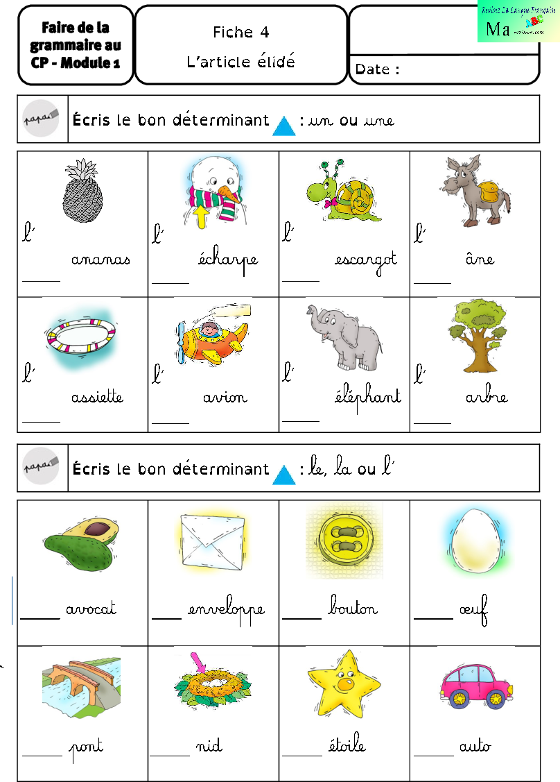'ma-revision.com 'les-determinants-grammaire-ma-revision.com