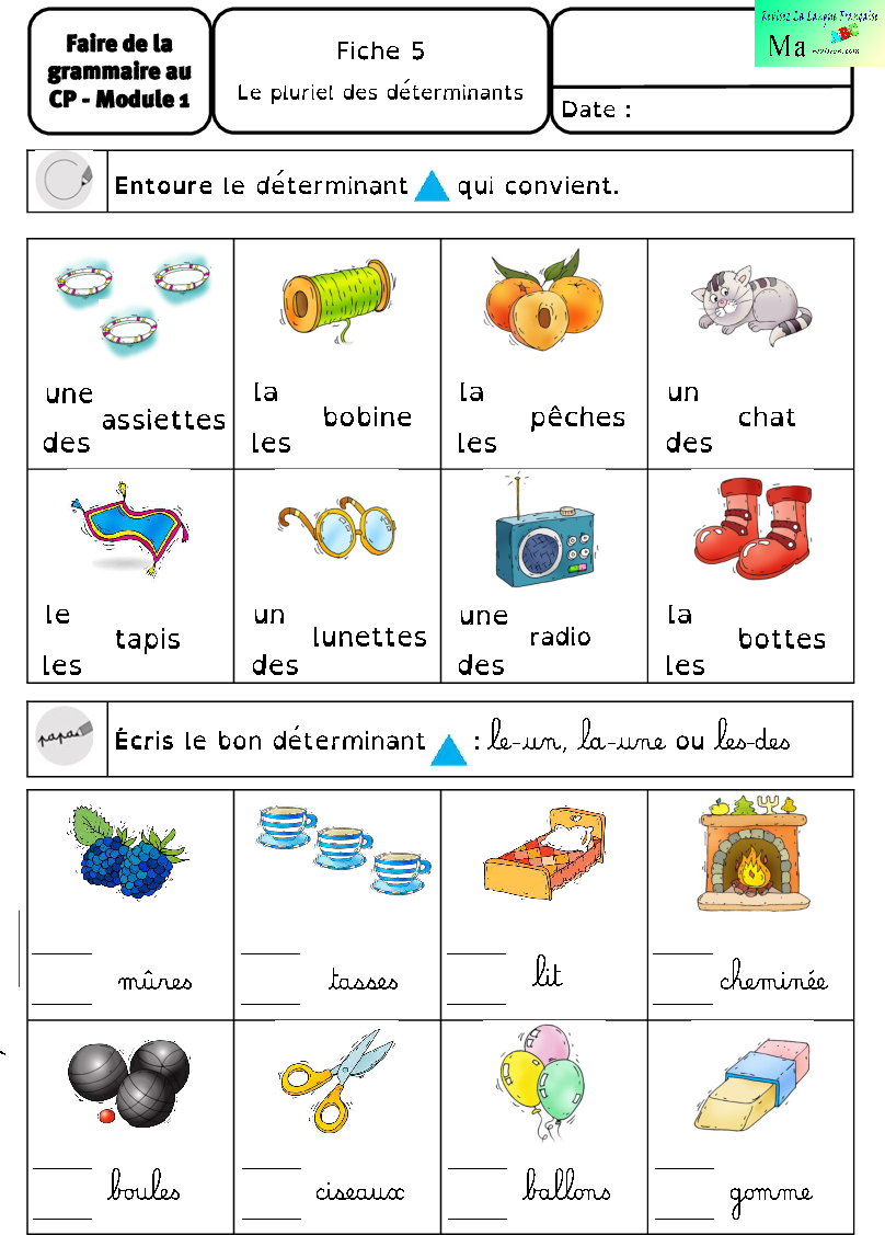 'ma-revision.com 'les-determinants-grammaire-ma-revision.com