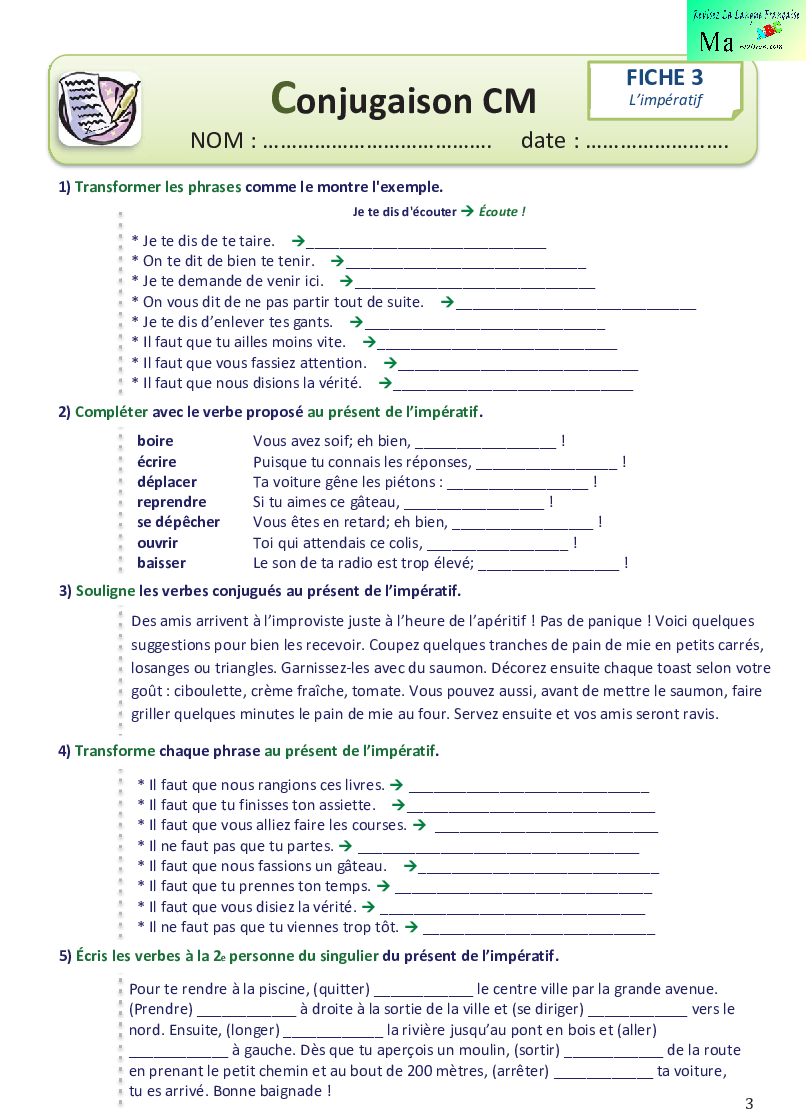 'ma-revision.com 'exercice-sur-l-imperatif-conjugaison-ma-revision.com