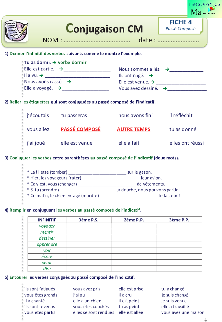 'ma-revision.com 'passe-compose-conjugaison-ma-revision.com