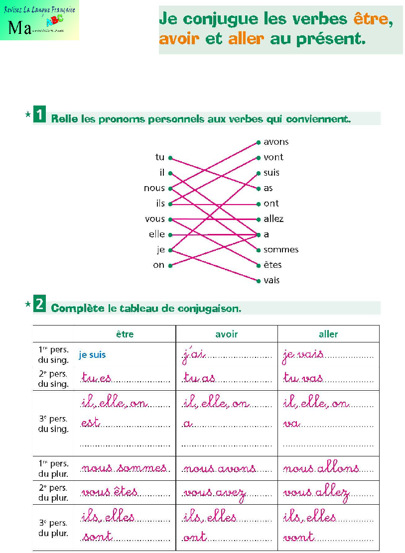 'ma-revision.com 'conjuguer-les-verbes-au-present