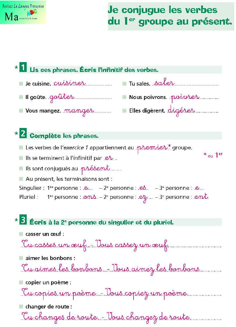 'ma-revision.com 'conjuguer-les-verbes-au-present