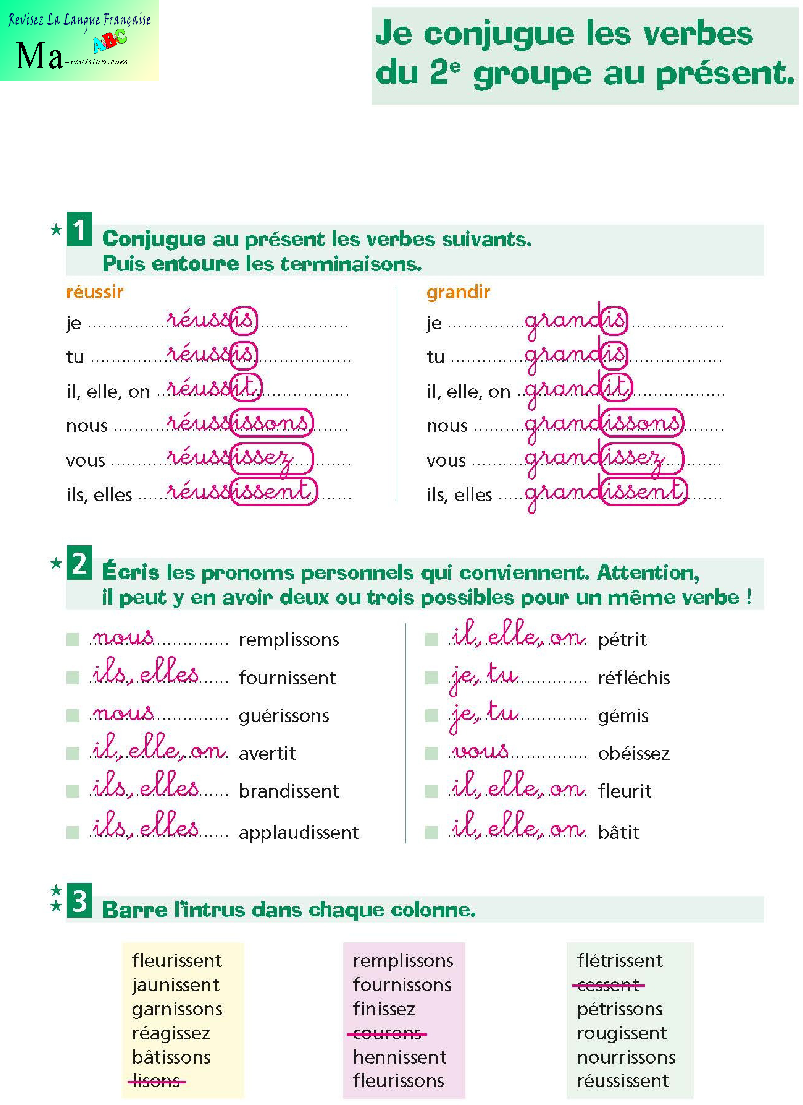 'ma-revision.com 'conjuguer-les-verbes-au-present