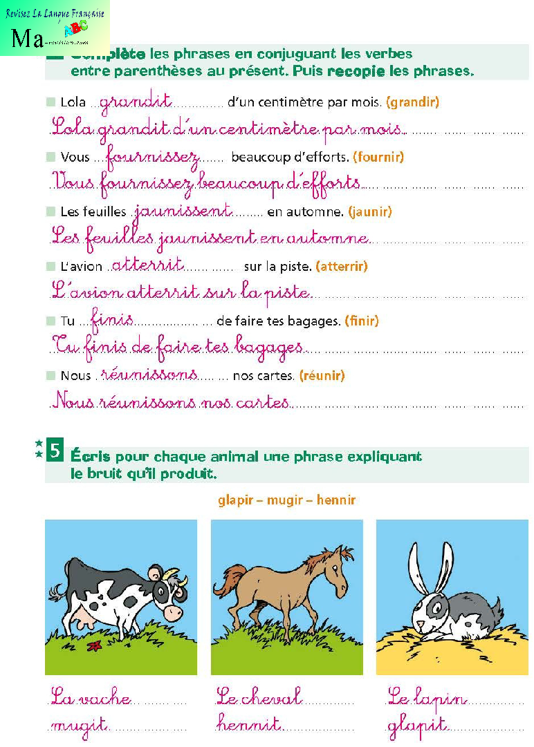 'ma-revision.com 'conjuguer-les-verbes-au-present