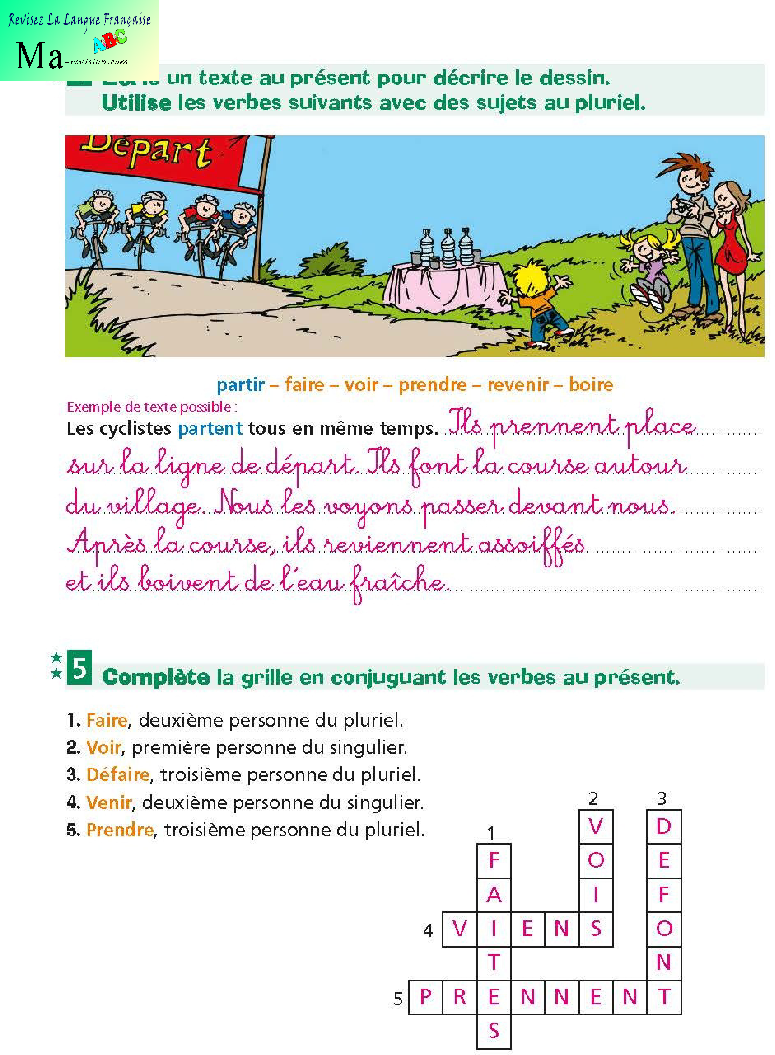 'ma-revision.com 'conjuguer-les-verbes-au-present