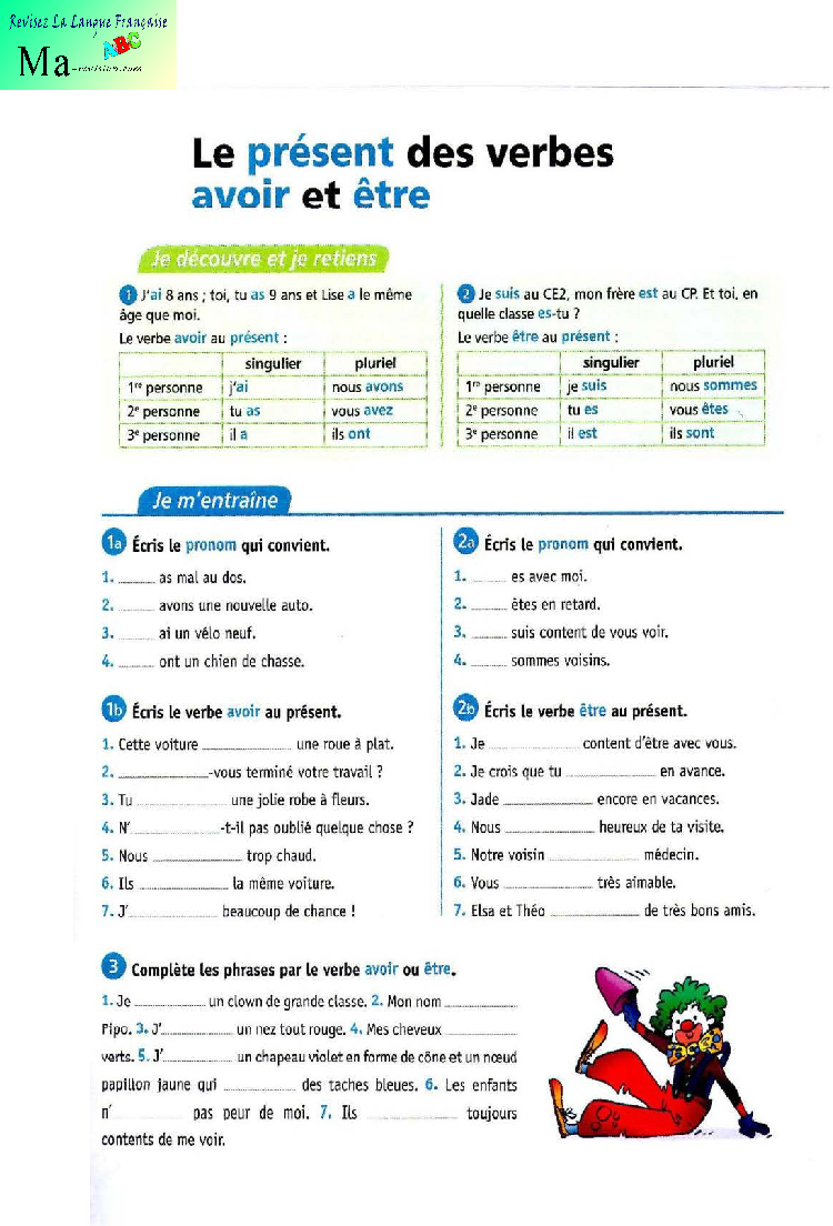 'ma-revision.com 'le-presents-des-verbes