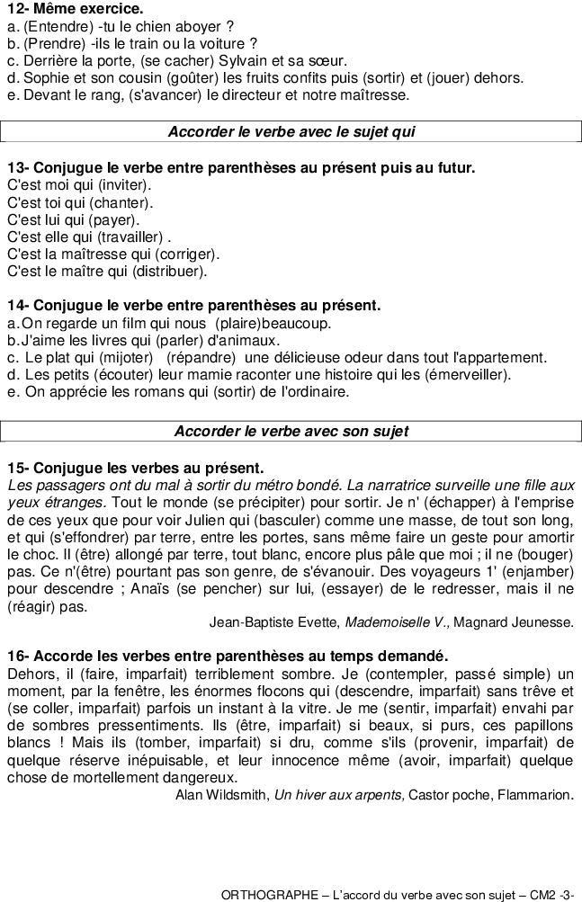 'ma-revision.com '21.L-ACCORD-DU-VERBE-AVEC-SON-SUJET-grammaire-ma ...