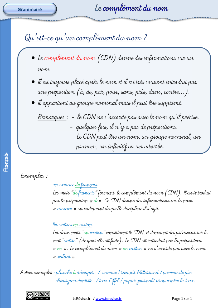 'ma-revision.com '1-lecon-complement-nom