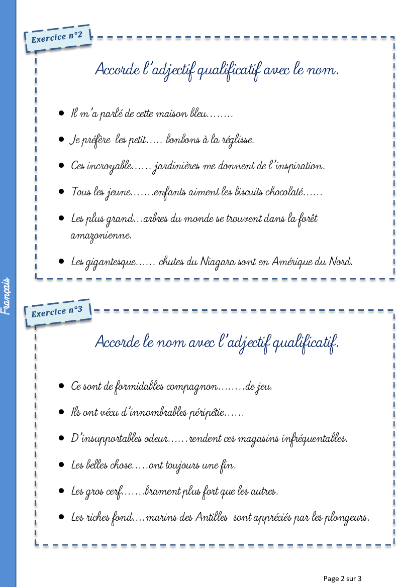 'ma-revision.com '3-lecon-Accord-adjectif-qualificatif-nom