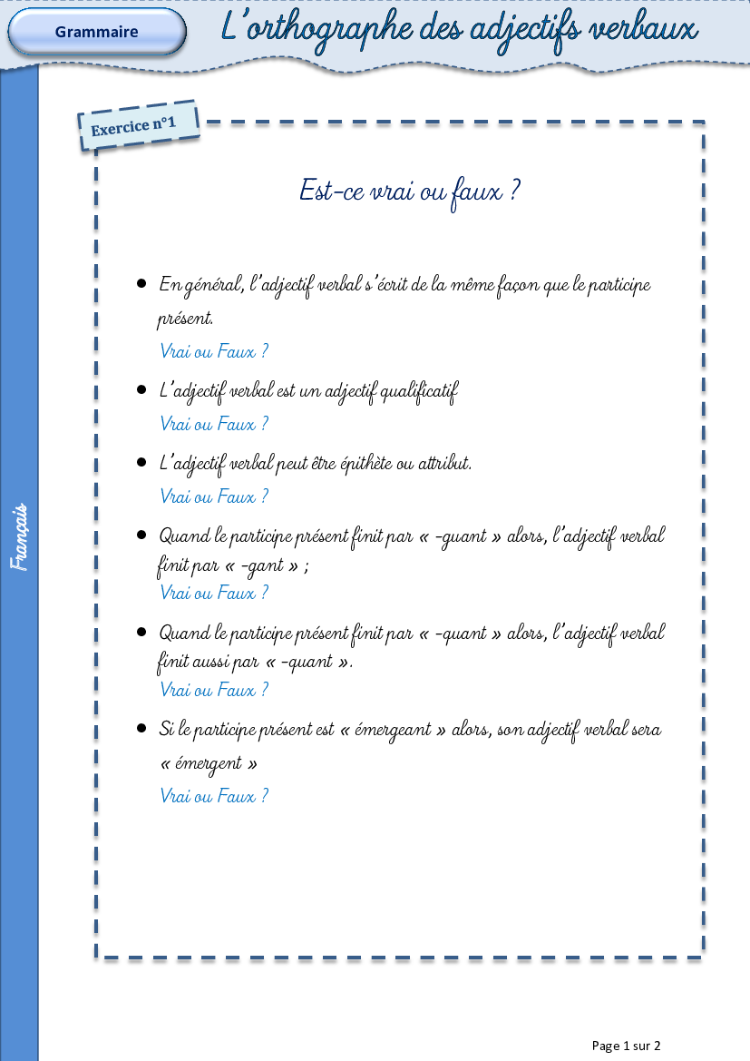 'ma-revision.com '2-lecon-orthographe-adjectifs-verbaux