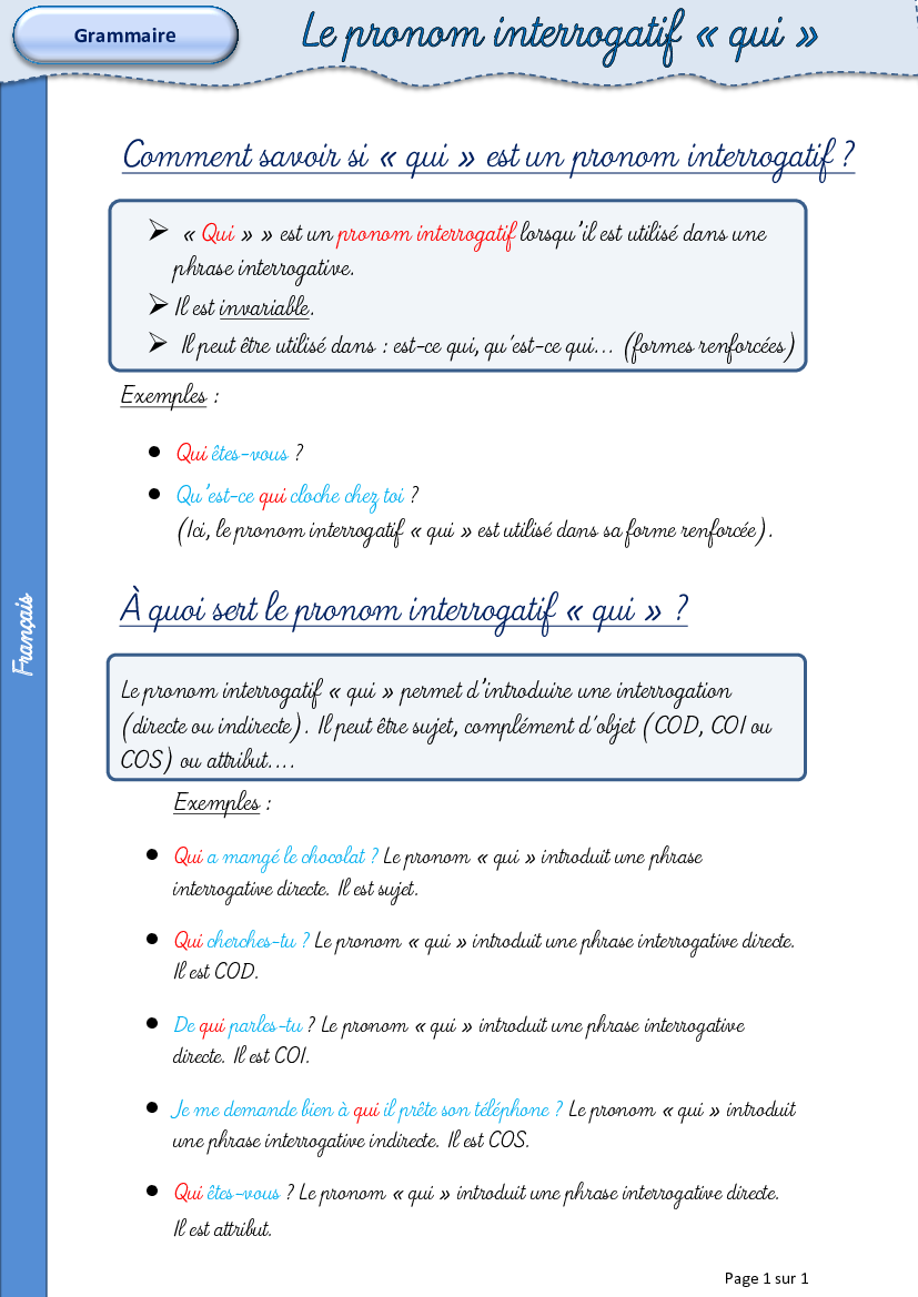 'ma-revision.com '19-lecon-pronom-interrogatif-QUI