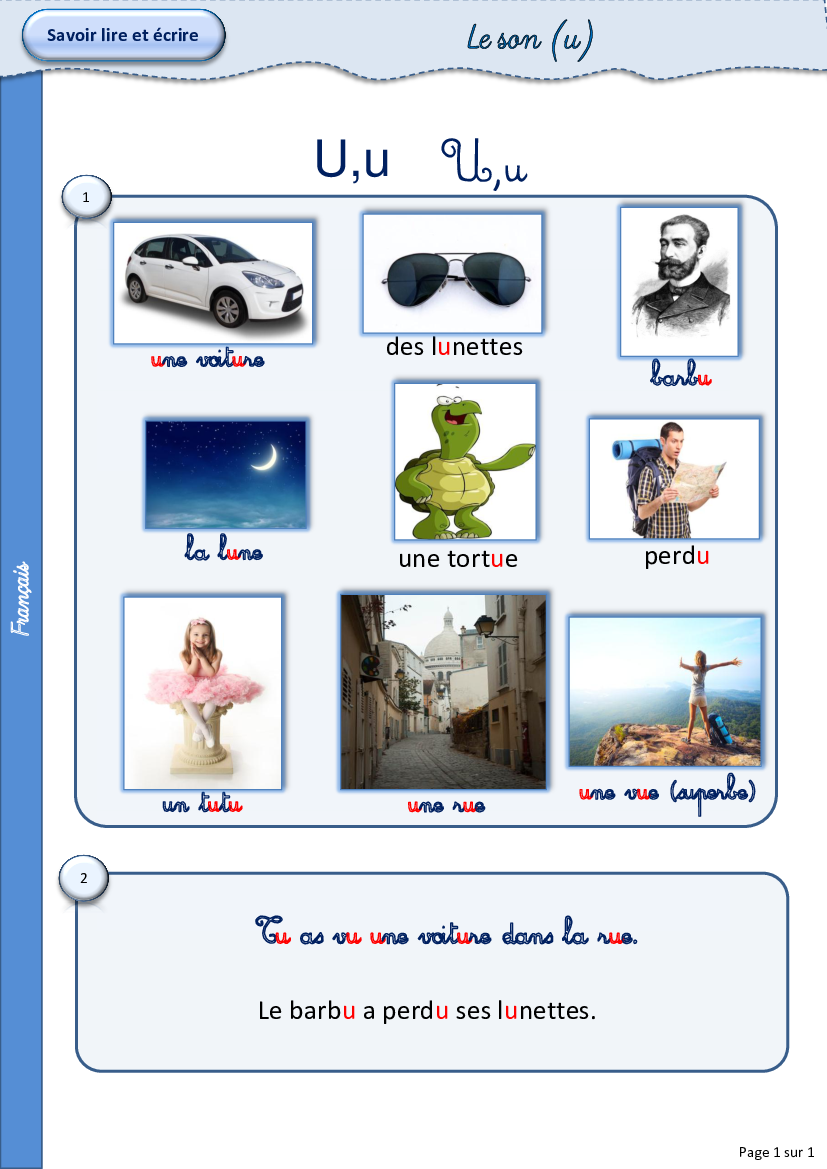 leçons et excercices lre-et-ecrire langue française