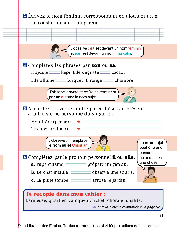 'ma-revision.com 'Les Petits devoirs dictee ce1 ma revision.com