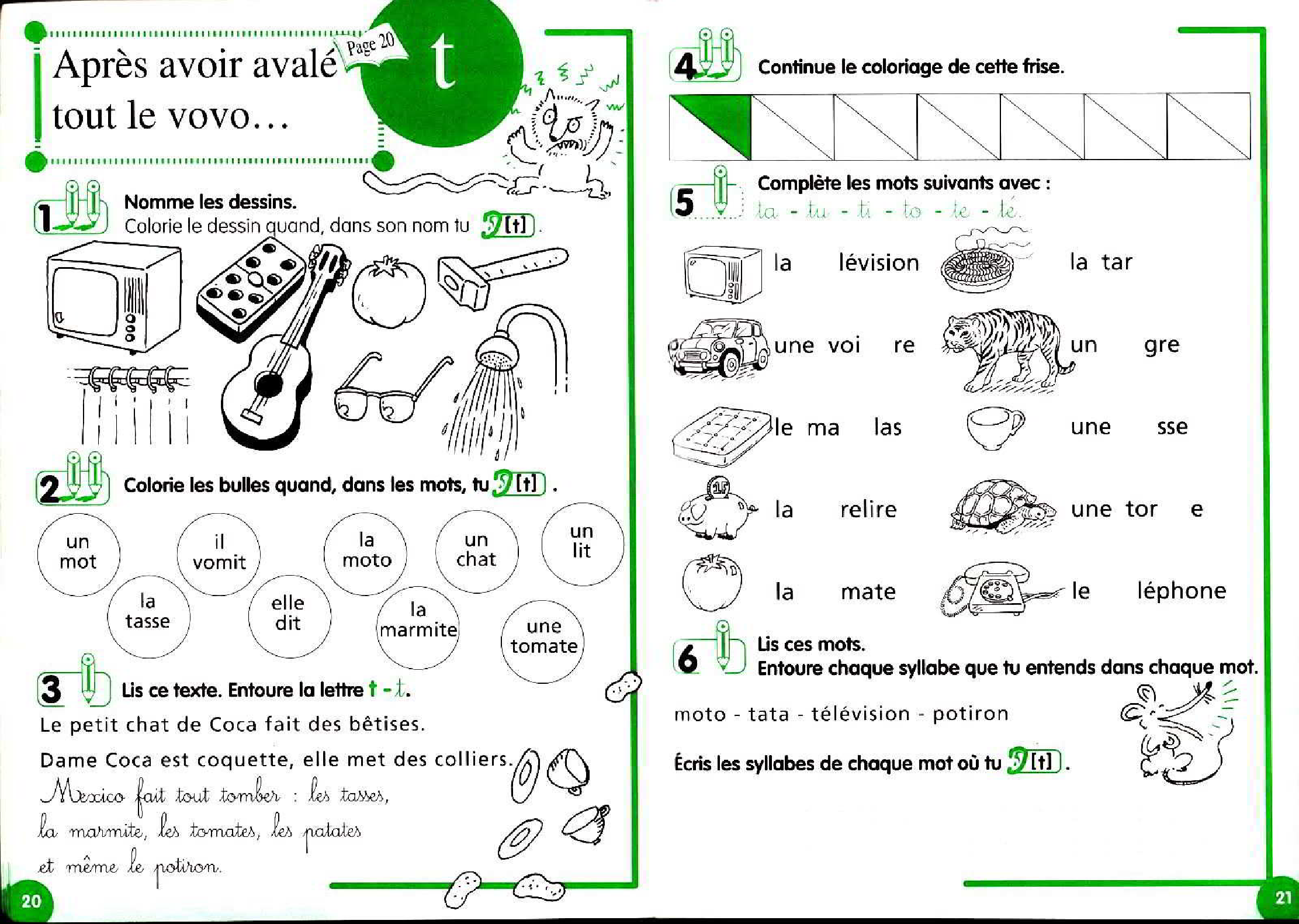 'ma-revision.com 'Dame Coca lecture CP cahier d exercices ma revision.com