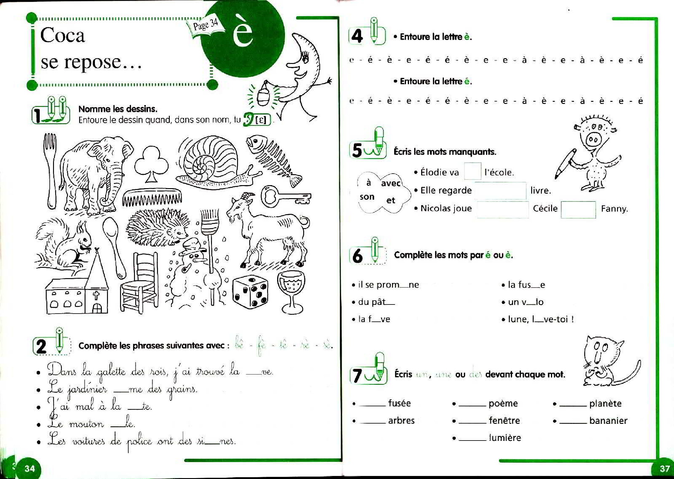 'ma-revision.com 'Dame Coca lecture CP cahier d exercices ma revision.com