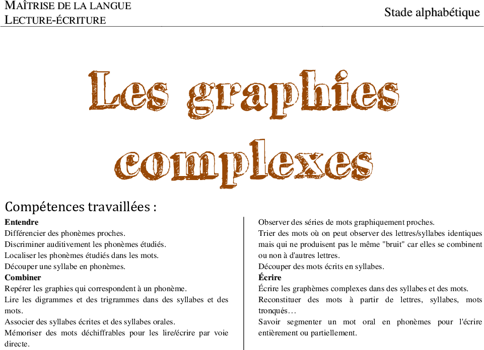 'ma-revision.com 'les graphies complexes cp ma revision.com